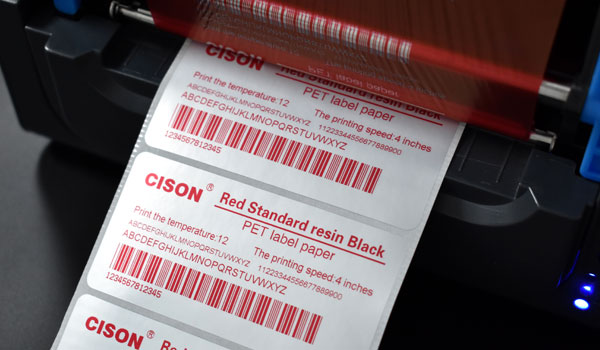 Red full resin - based carbon tape,Barcode Printer Ribbons,thermal ...