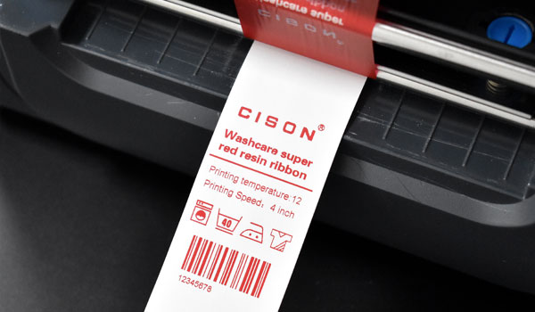 Red color water-washable resin ribbon,Thermal transfer resin ribbon ...